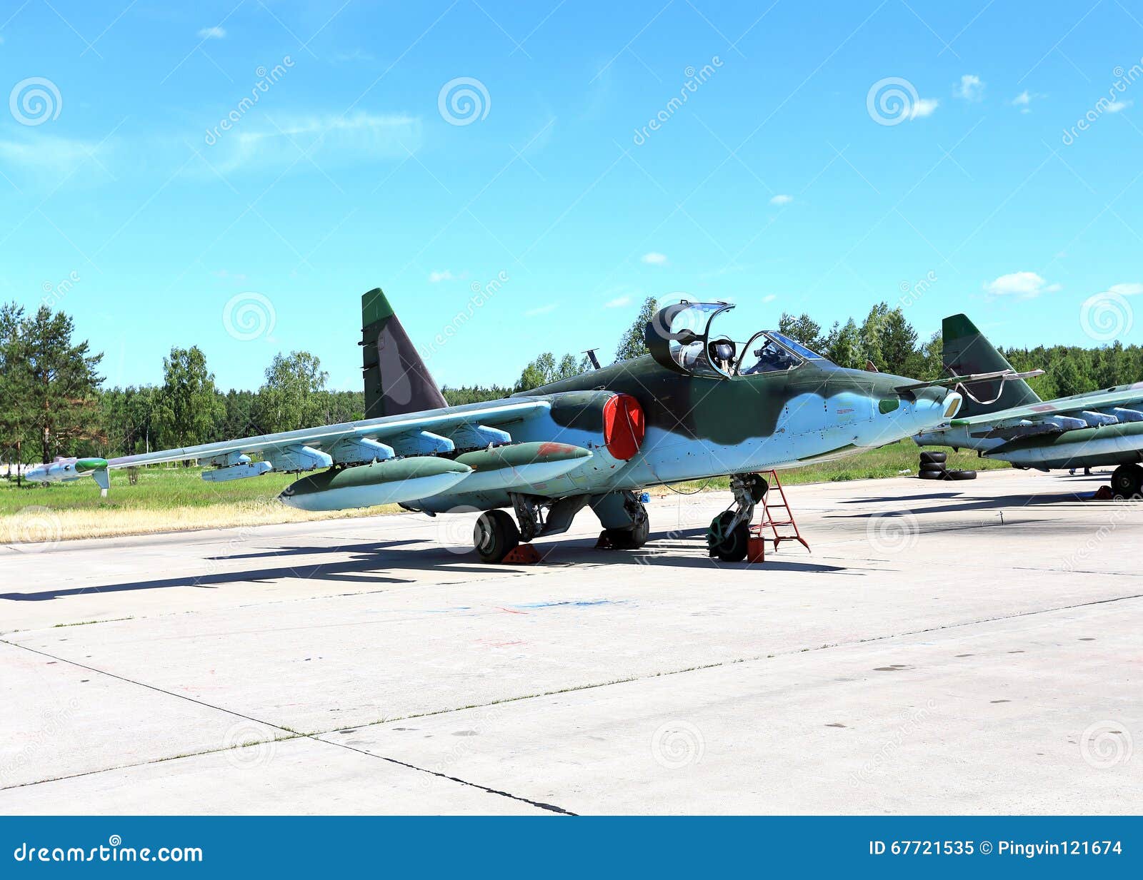Russian attack aircraft stock image. Image of board, competit - 67721535