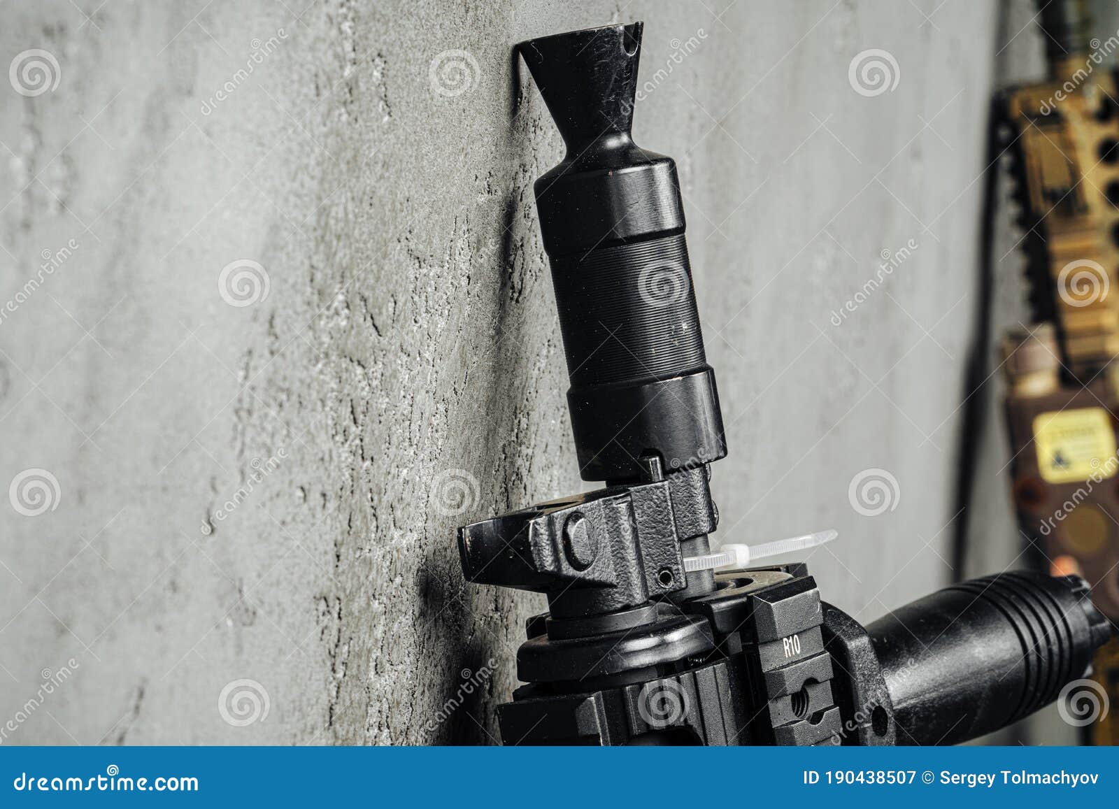 Russian Automatic Rifle Ak-47 Close Up, Military Weapon Stock Image ...