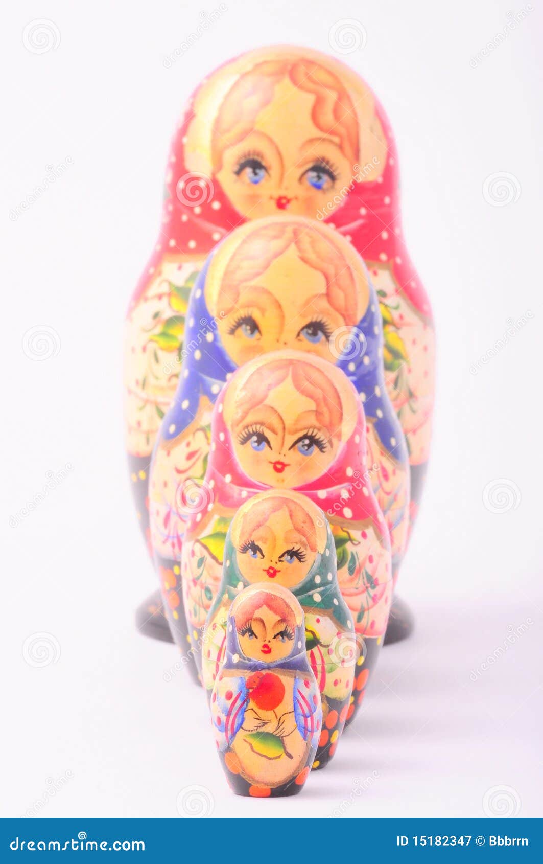 Russian Babushka stock image. Image of following, nesting - 15182347