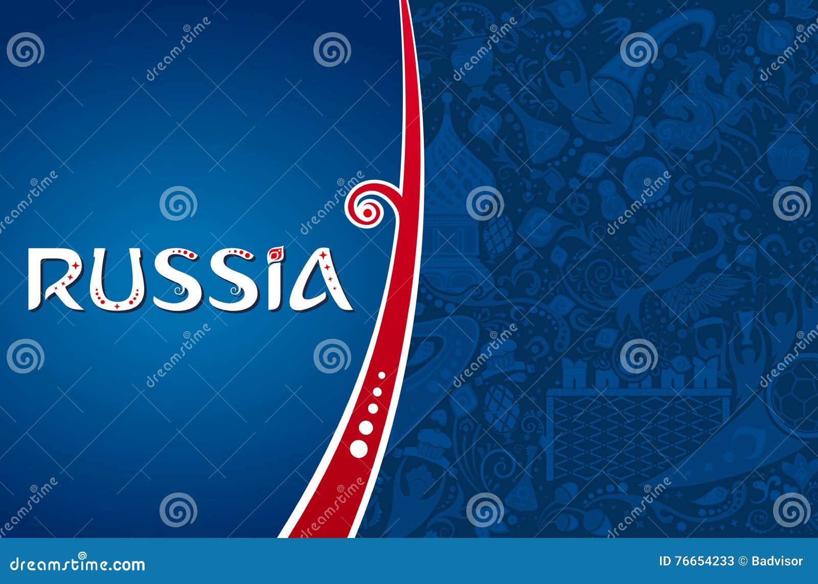 Russian Background, Vector Illustration Stock Vector - Illustration of ...
