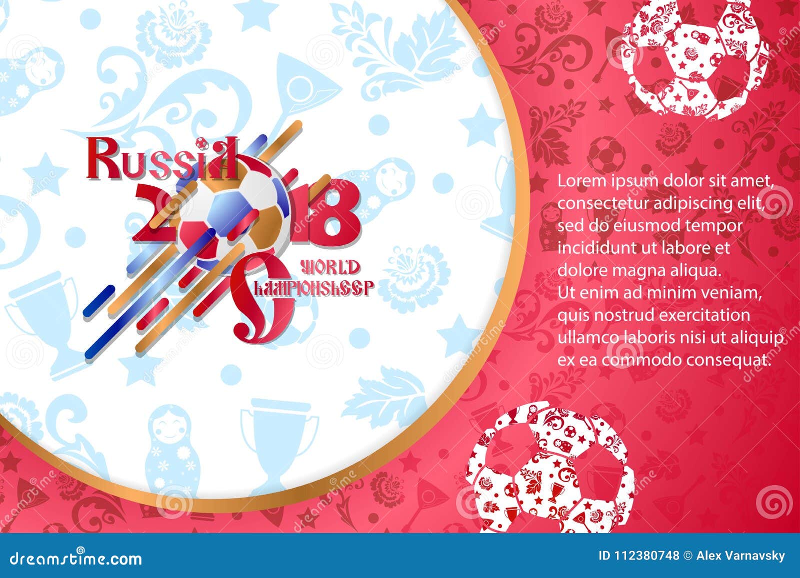 Russian Background, World of Russia Pattern with Modern and Traditional ...