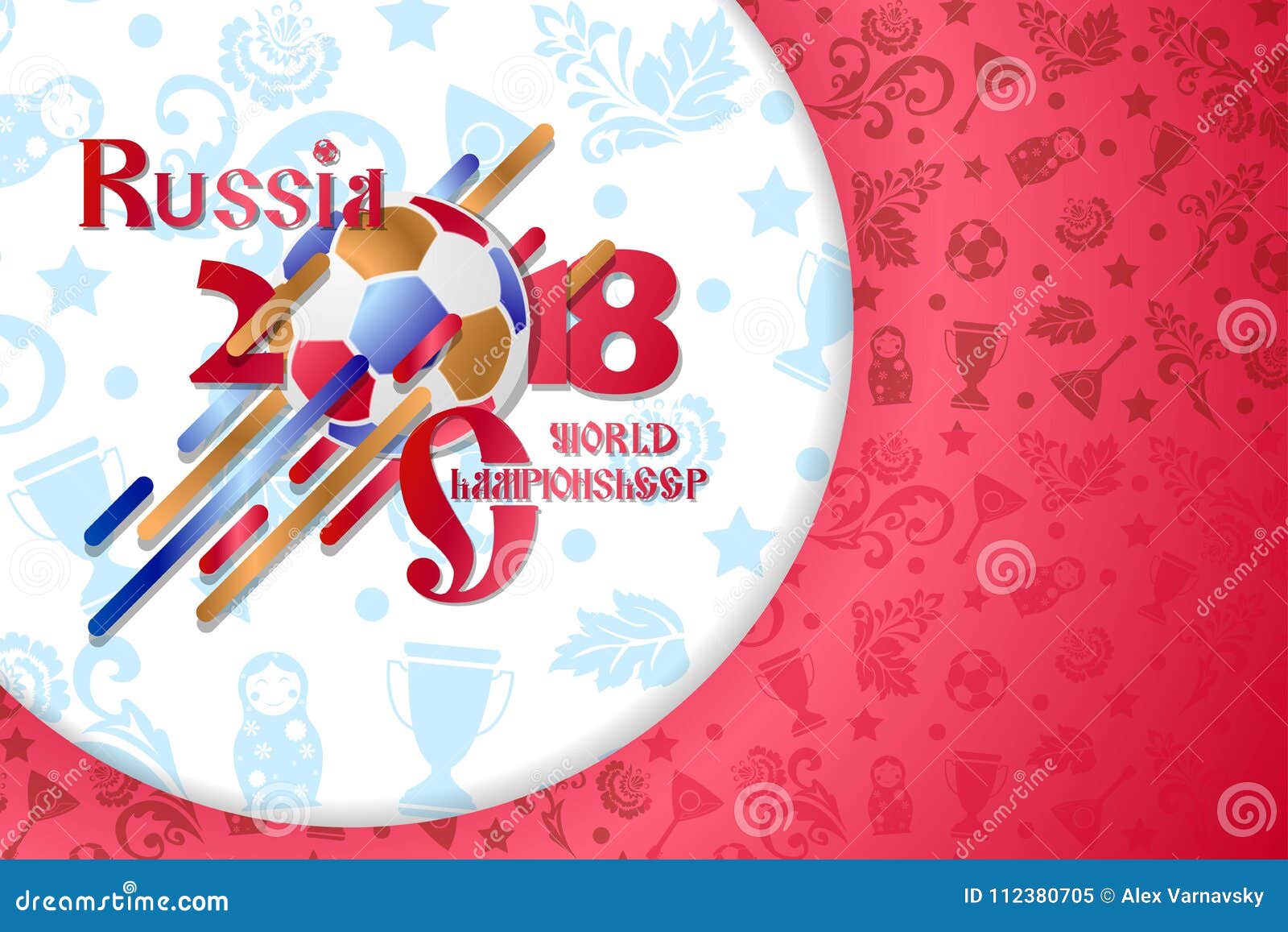 Russian Background, World of Russia Pattern with Modern and Traditional ...