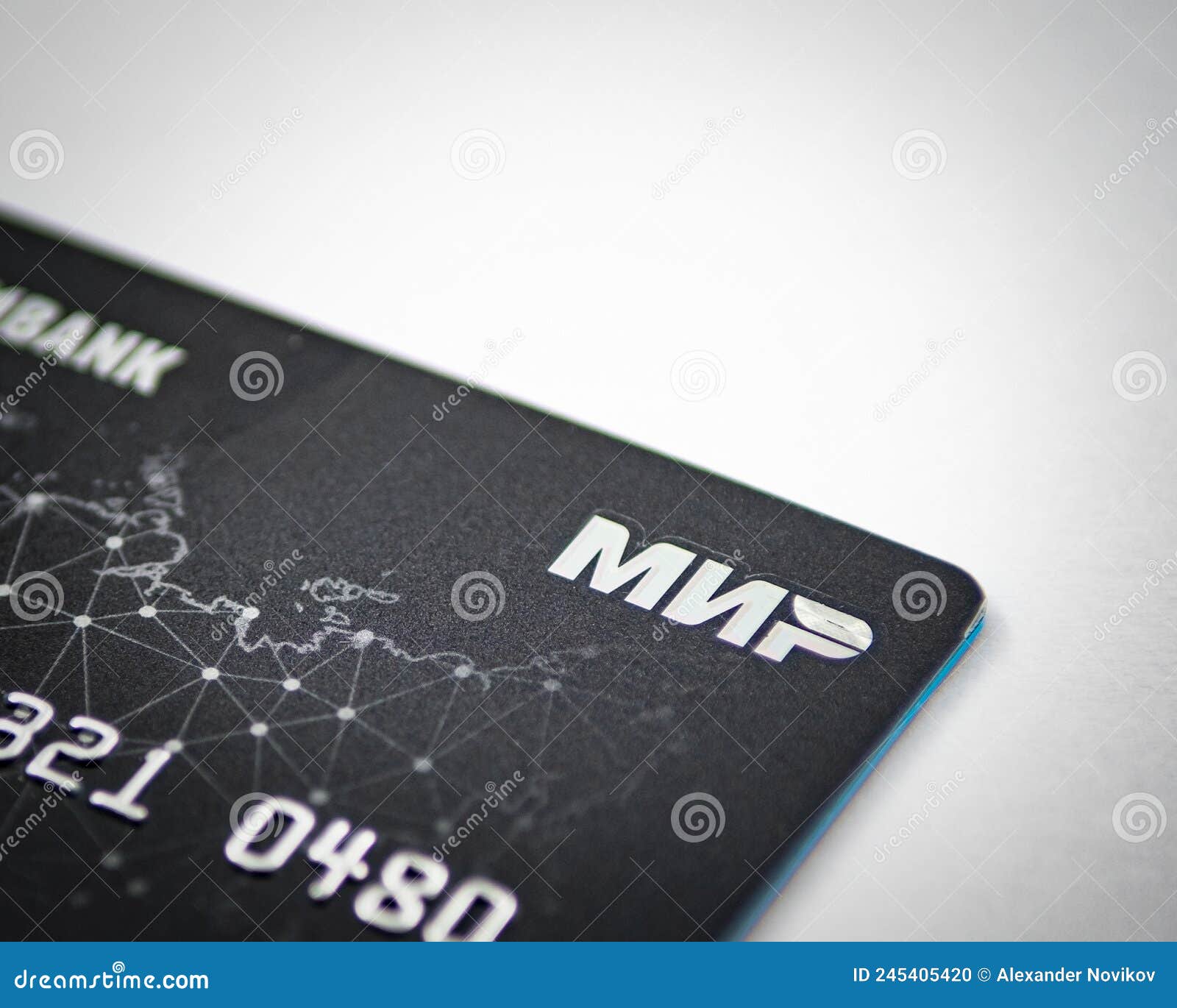 Russian Bank Card Mir Close-up Payment System Editorial Image - Image ...