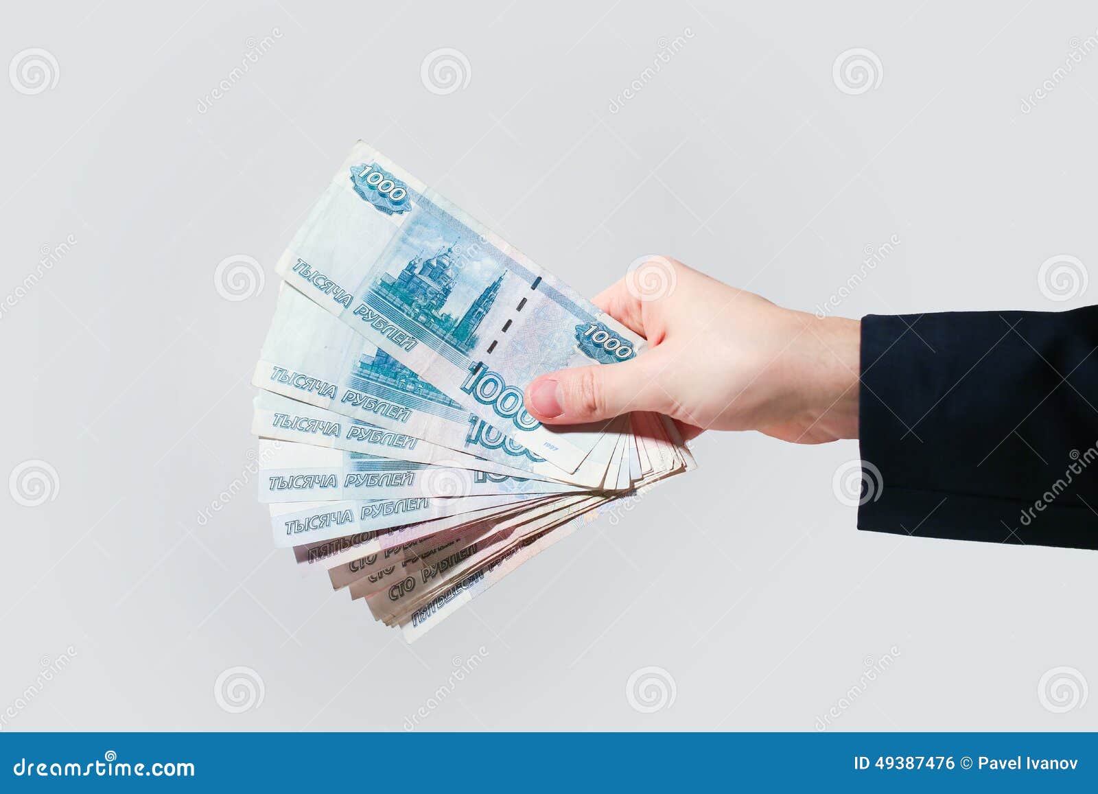 Russian Banknotes Rubles stock photo. Image of sale, economy - 49387476