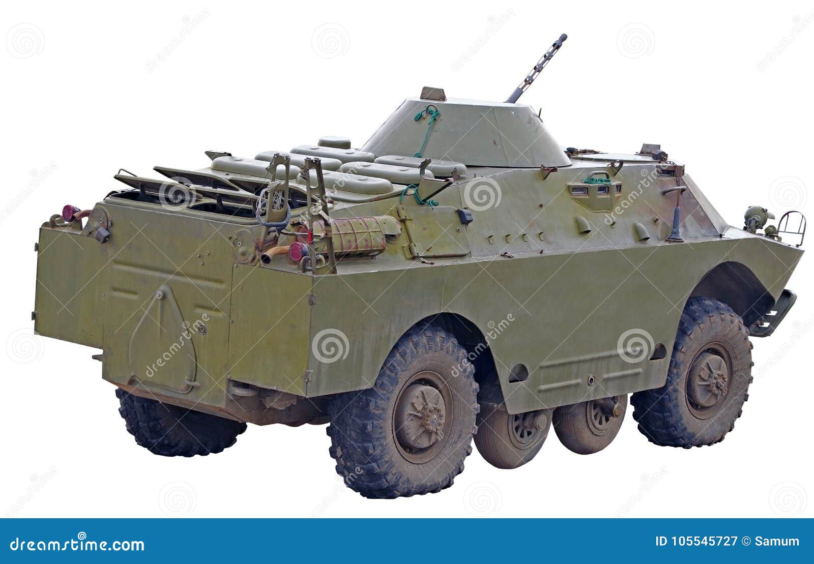 The Russian BRDM on white stock image. Image of machine - 105545727