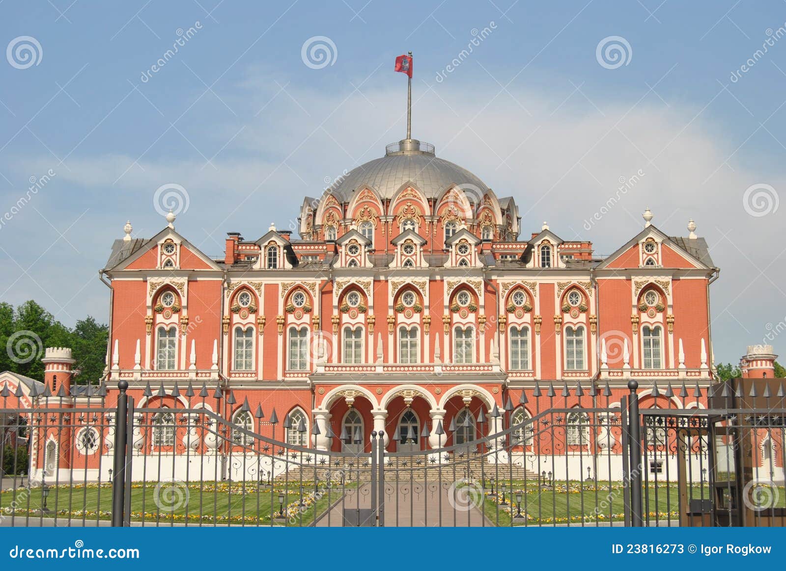 Russian Brick palace stock image. Image of petr, tsar - 23816273