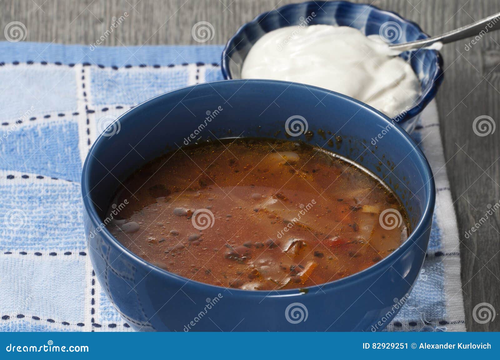 Russian cabbage soup Shchi stock image. Image of taste - 82929251