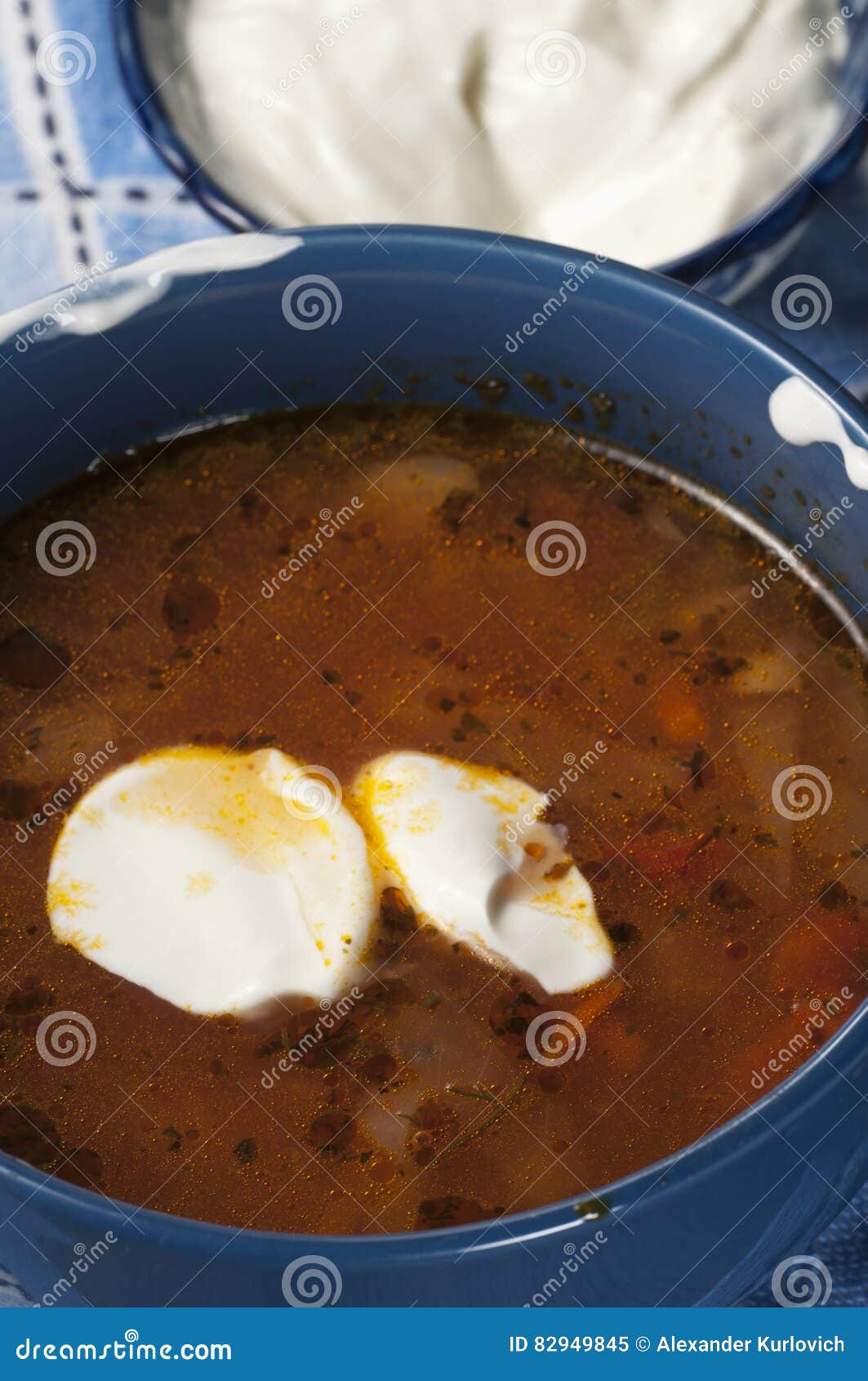 Russian cabbage soup Shchi stock image. Image of healthy - 82949845