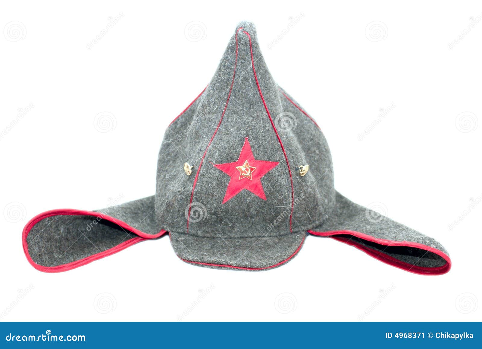 Russian cap stock image. Image of budennovka, simeon, ussr - 4968371