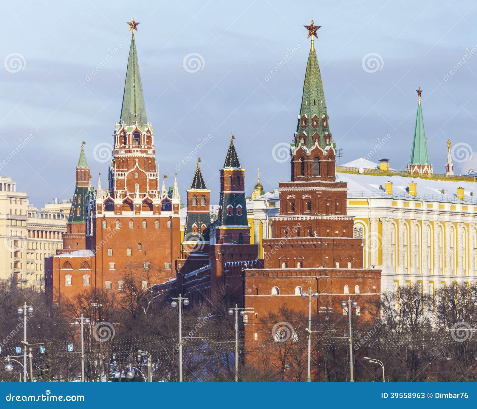 Russian Capital of Moscow Kremlin, Russia Stock Image - Image of brick ...