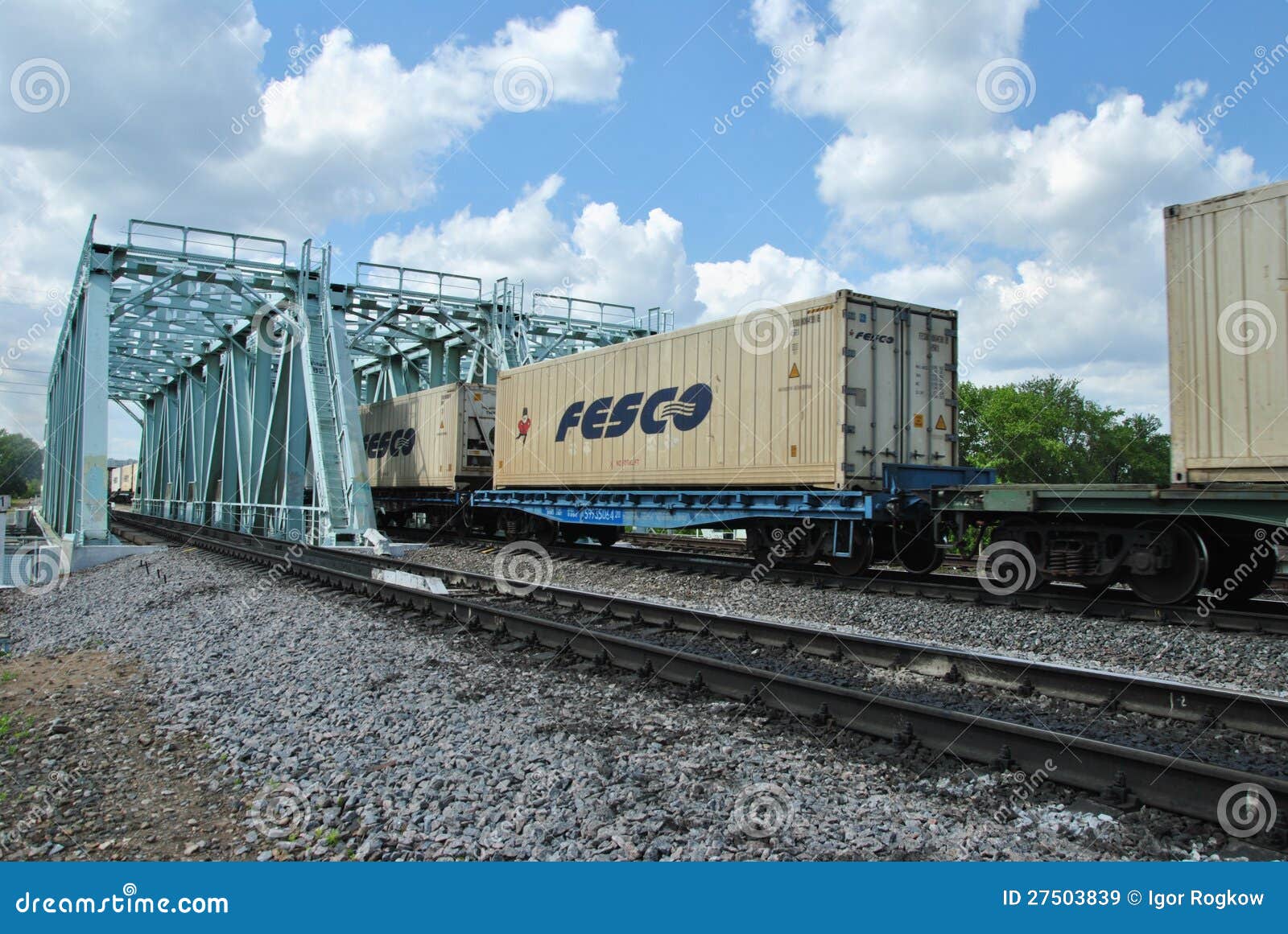 Russian cargo train editorial stock image. Image of container - 27503839