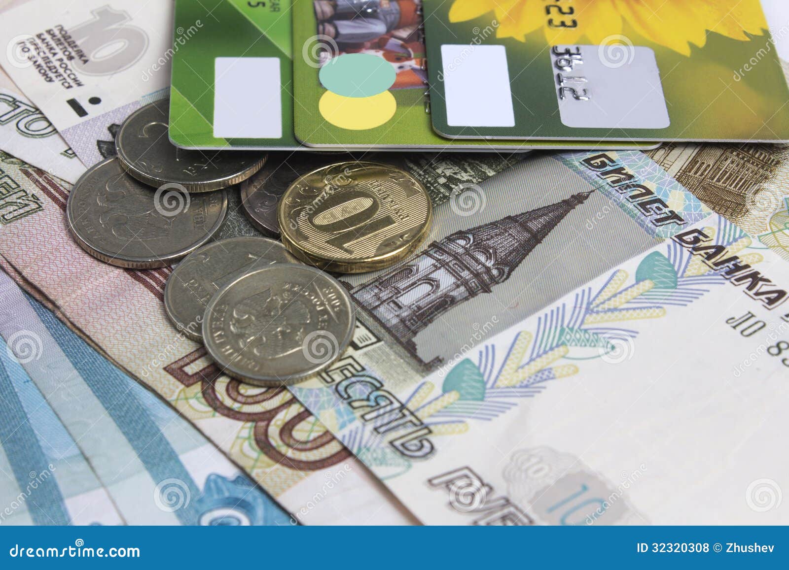 Russian Cash and Credit Cards Stock Photo - Image of card, data: 32320308
