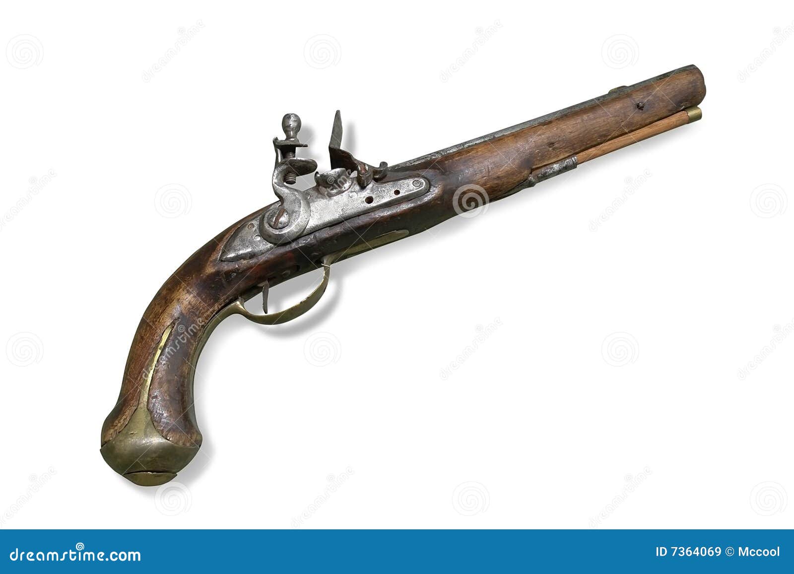 Russian Cavalry Flint Pistol (gun) Stock Image - Image of retro, russia ...