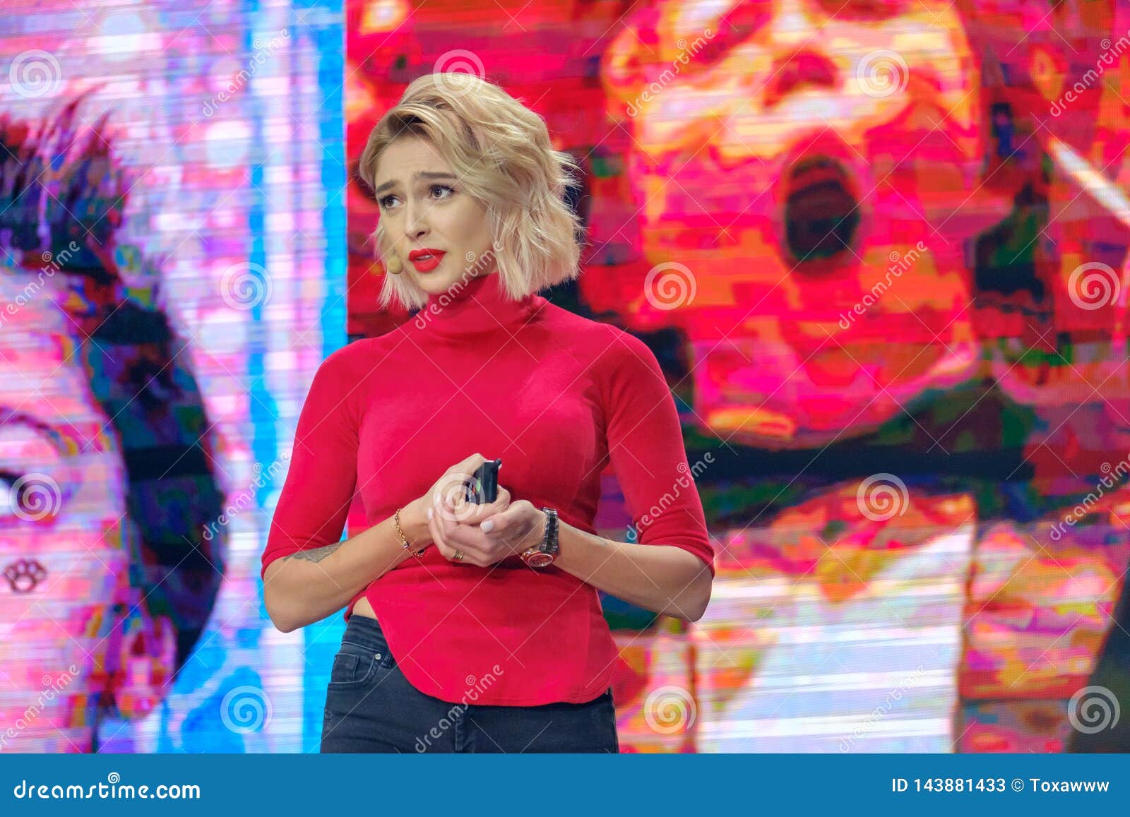 Russian Celebrity Instagram Blogger Anastasia Ivleeva Performs At