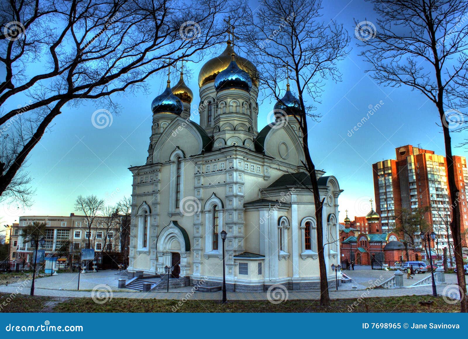 Russian Christian temple stock image. Image of tourism - 7698965