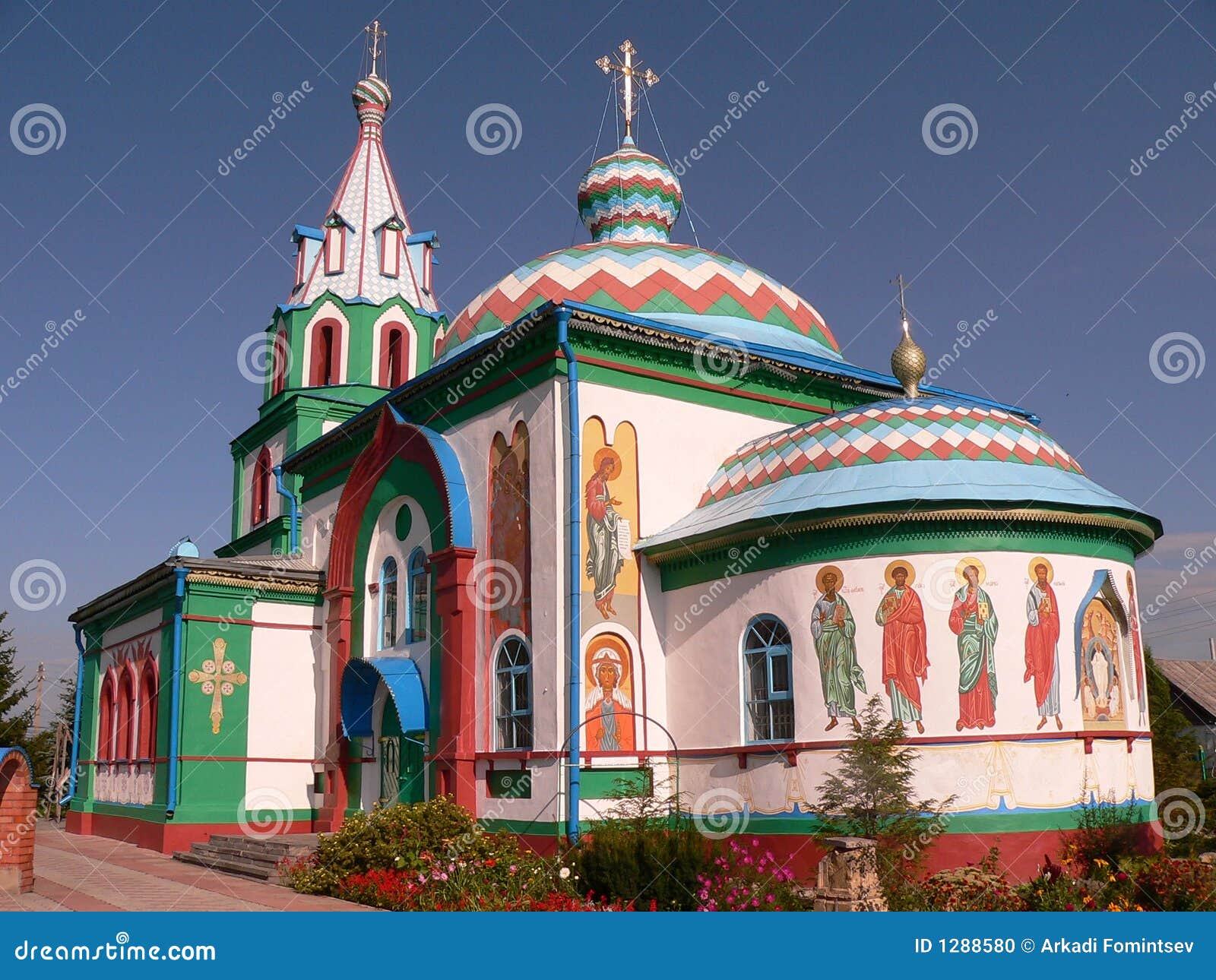 Russian church stock photo. Image of extraordinary, russia - 1288580