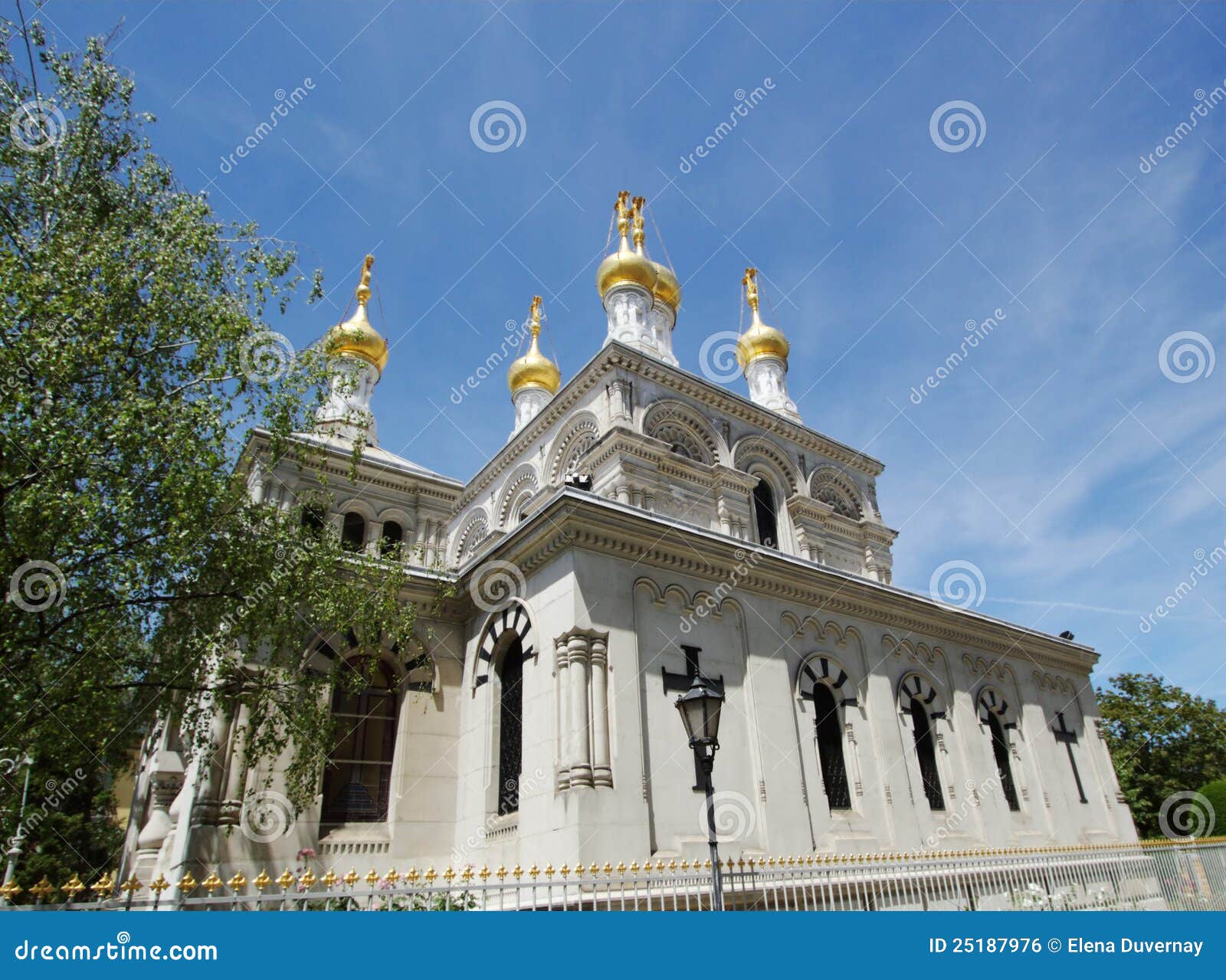 Russian Church, Geneva, Switzerland Stock Photo - Image of monument ...