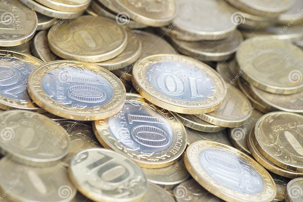 Russian coins stock image. Image of business, coins, economy - 42212291