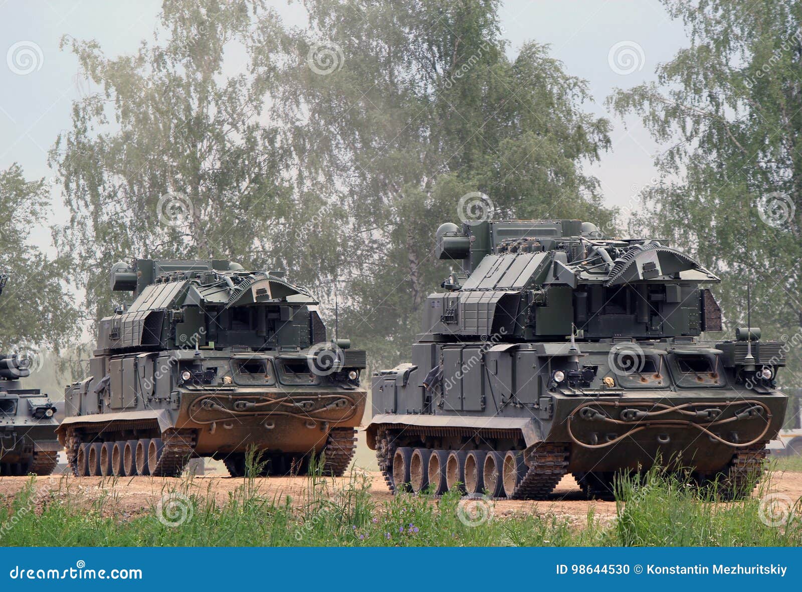 Russian Column Armored Vehicles Stock Photo - Image of armored, field ...