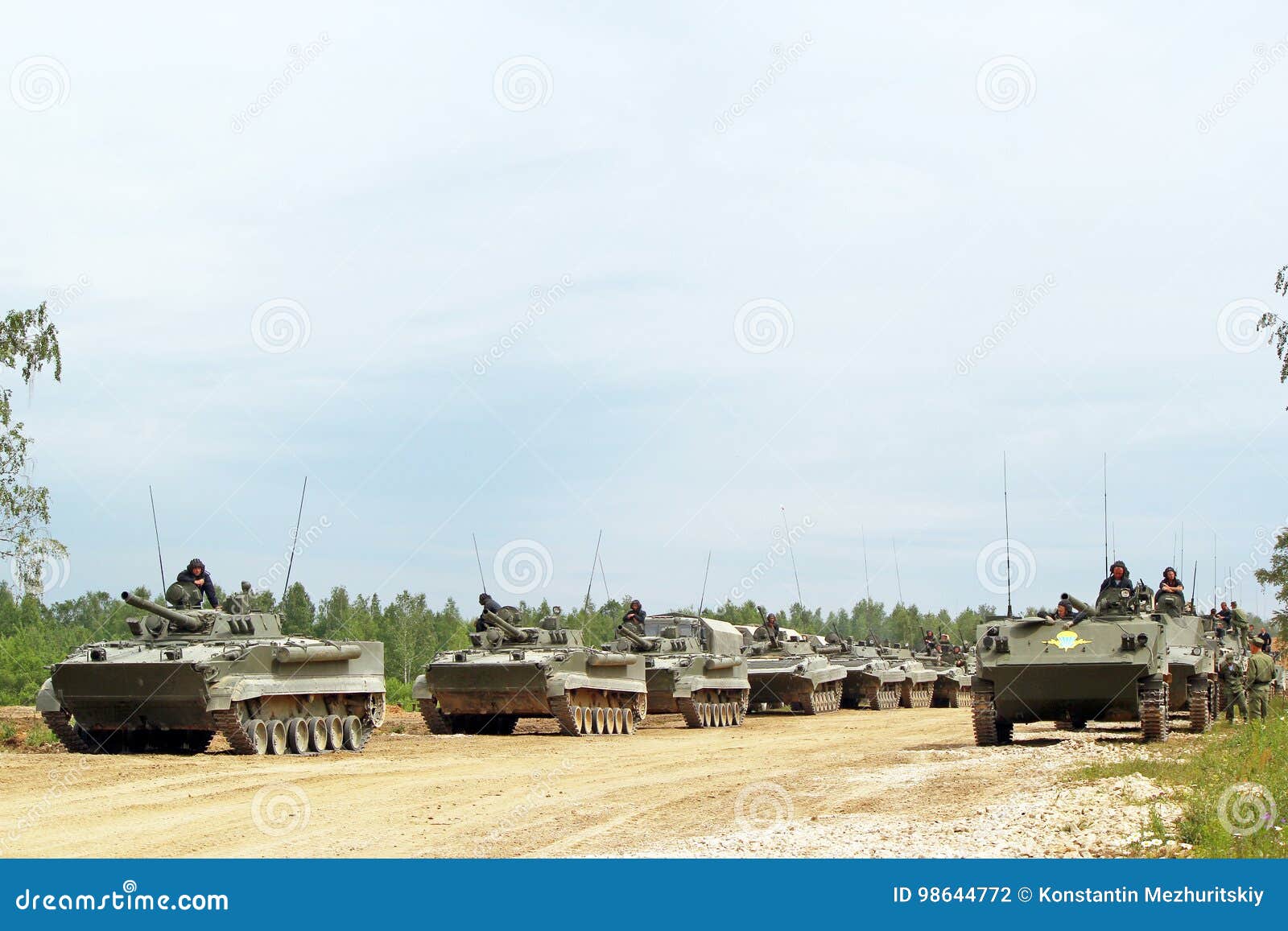 Russian Column Armored Vehicles Editorial Image | CartoonDealer.com ...