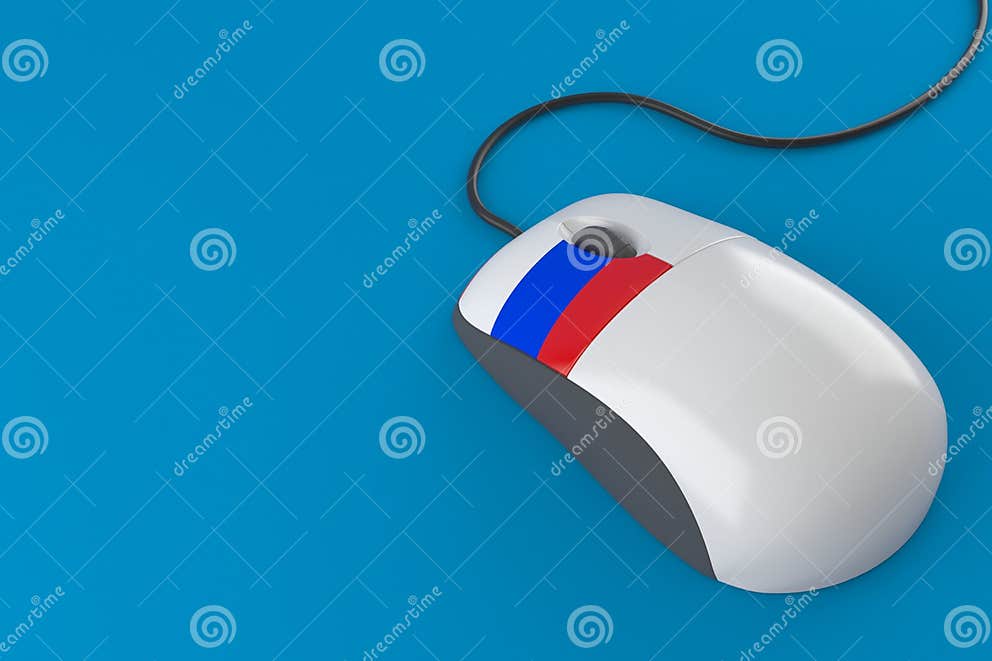 Russian computer mouse stock illustration. Illustration of background ...