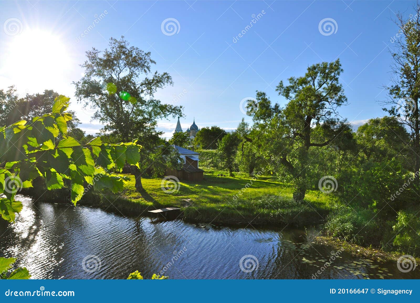 Russian countryside stock image. Image of view, morning - 20166647