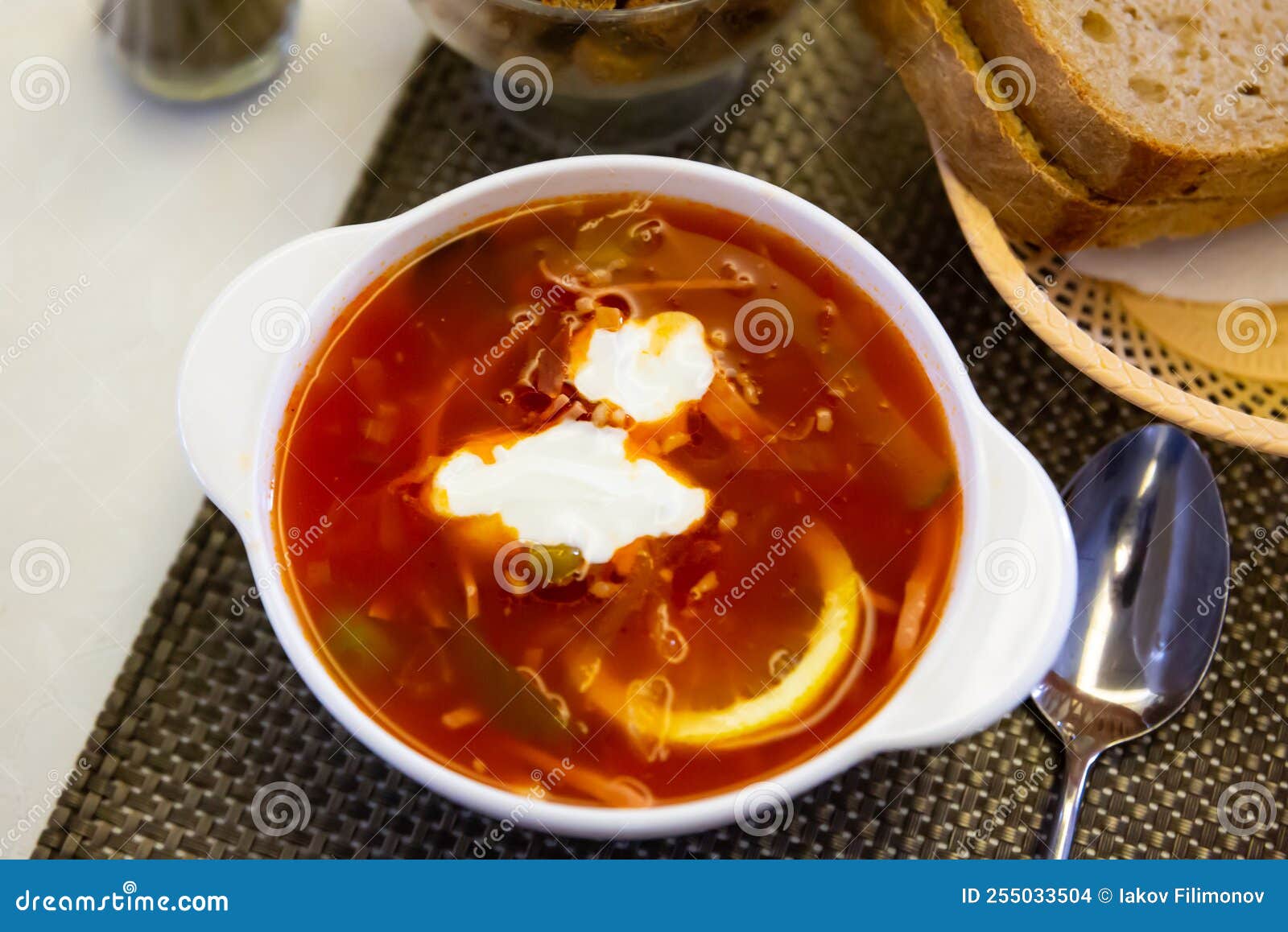 Russian Cuisine - Solyanka Soup with Ingredients Stock Photo - Image of ...