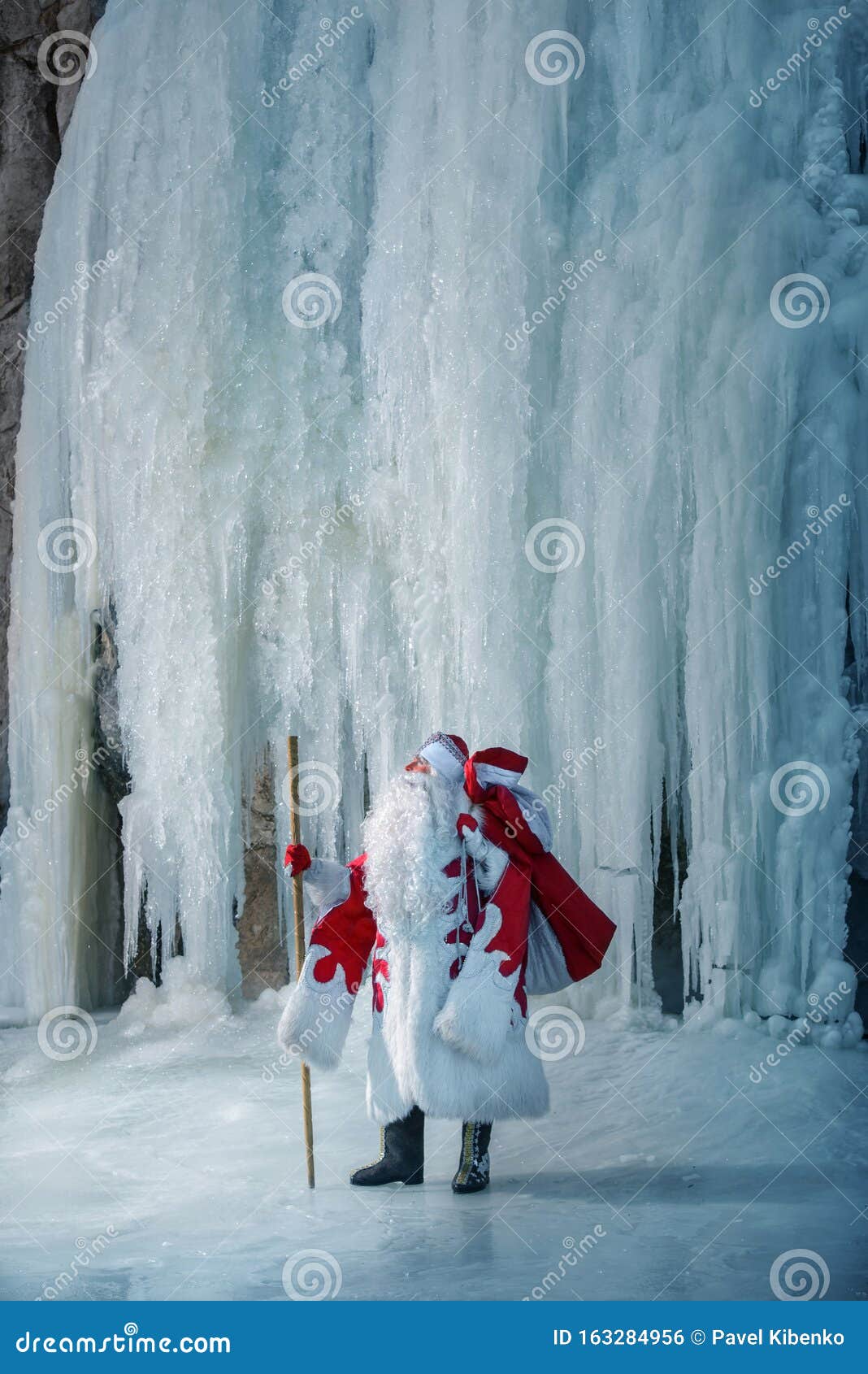 Russian Ded Moroz stock photo. Image of senior, grandfather - 163284956