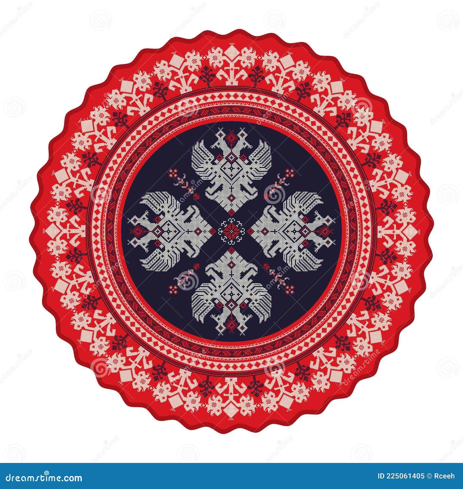 Russian design element 11 stock vector. Illustration of pattern - 225061405