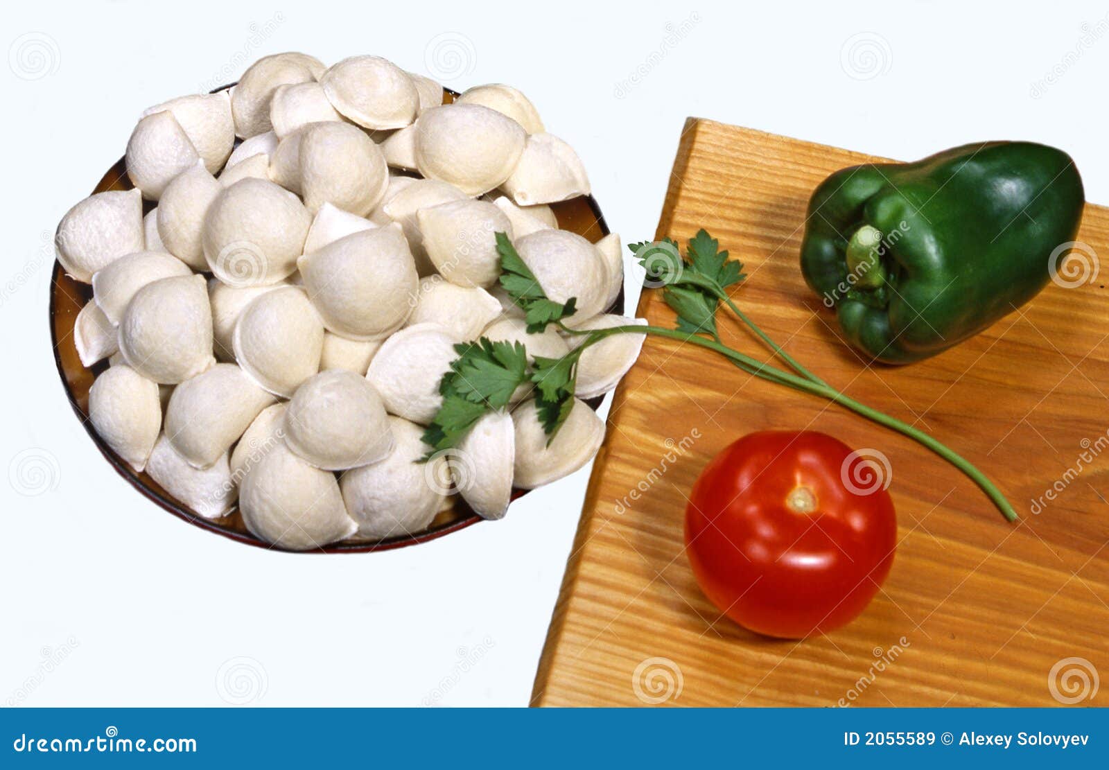 Russian dish - pelmeni. stock image. Image of cook, boil - 2055589