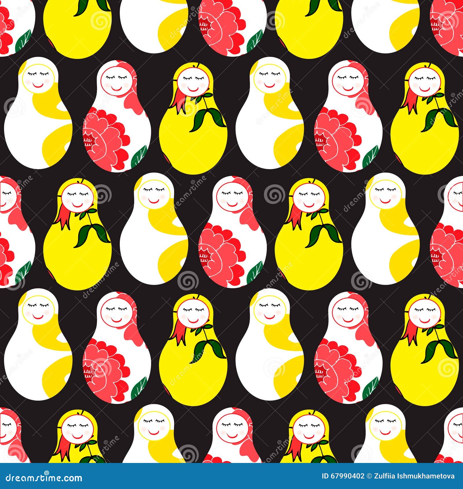 Russian dolls - matryoshka stock vector. Illustration of design - 67990402