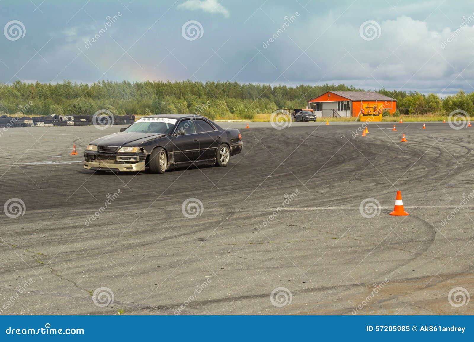 Russian drift stock image. Image of competition, automotive - 57205985