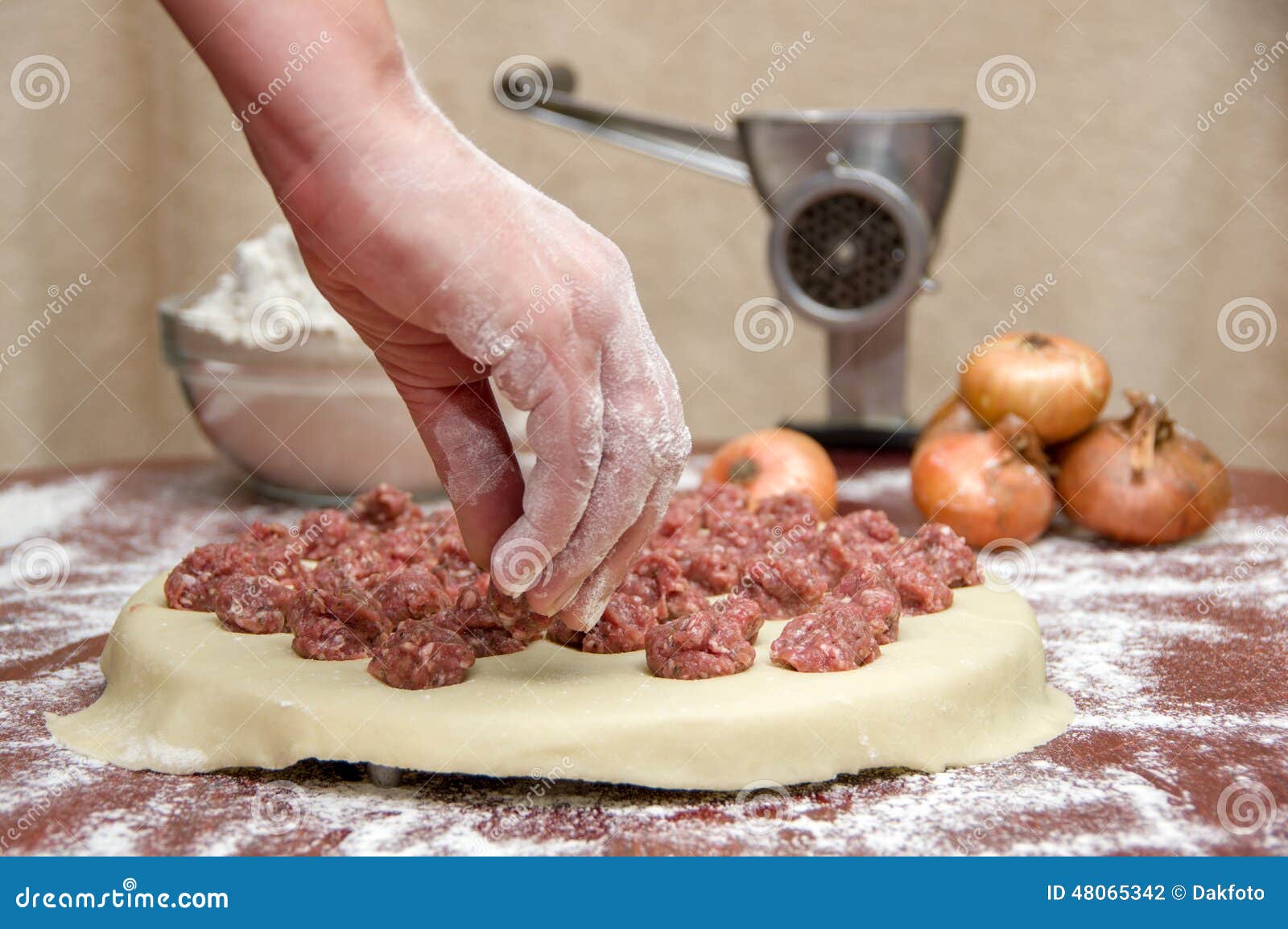 Russian Dumplings. the Process of Cooking Stock Photo - Image of ...
