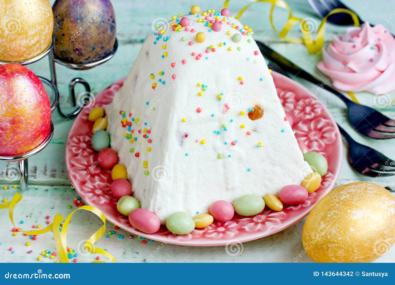 Russian Easter Cheese Paskha Stock Photo - Image of orthodox, paskha ...