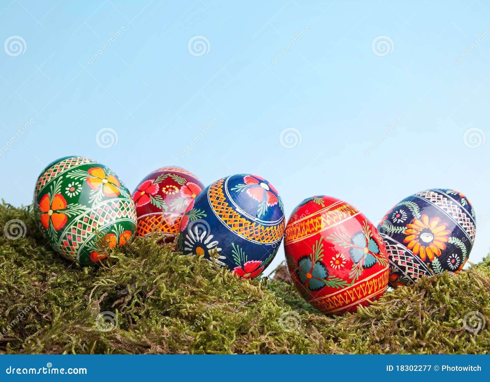 Russian easter eggs stock image. Image of craft, seasonal - 18302277