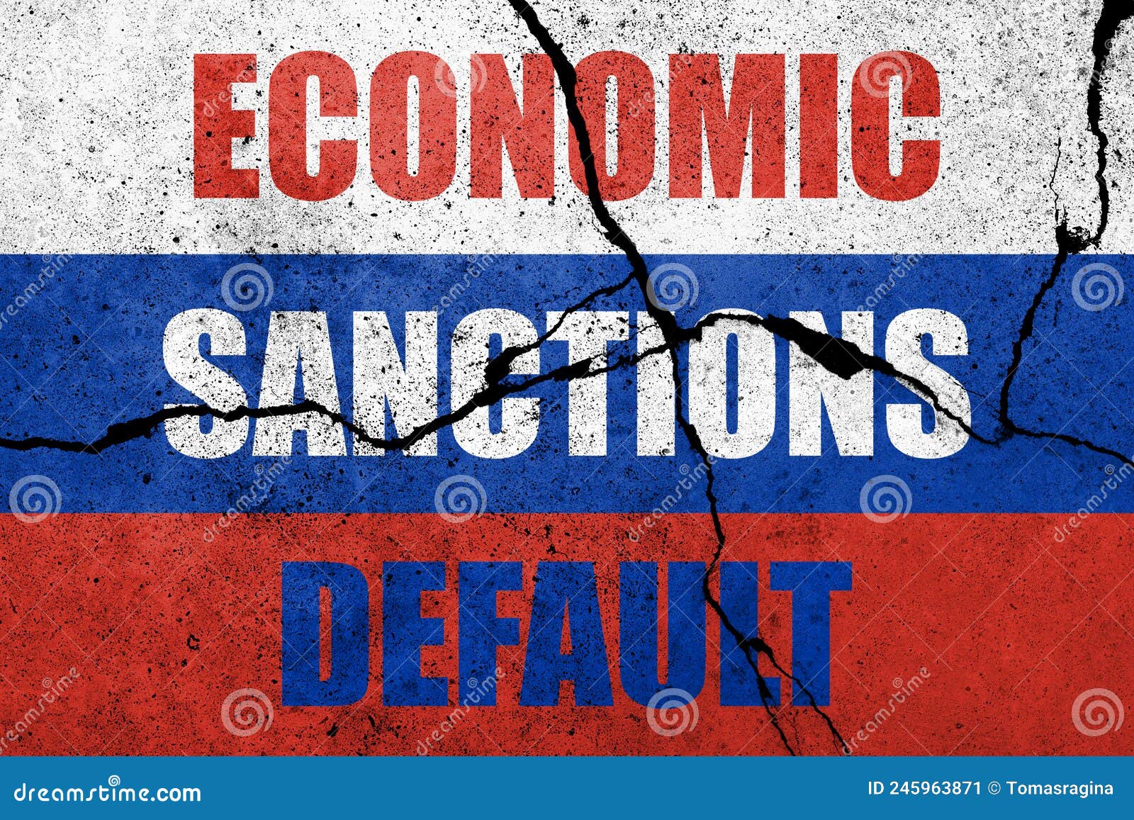 Russian Economic Collapse and Default Stock Image - Image of invasion ...