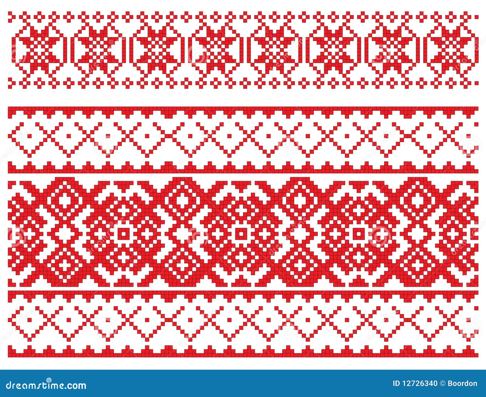Russian embroidery pattern stock vector. Illustration of tradition ...