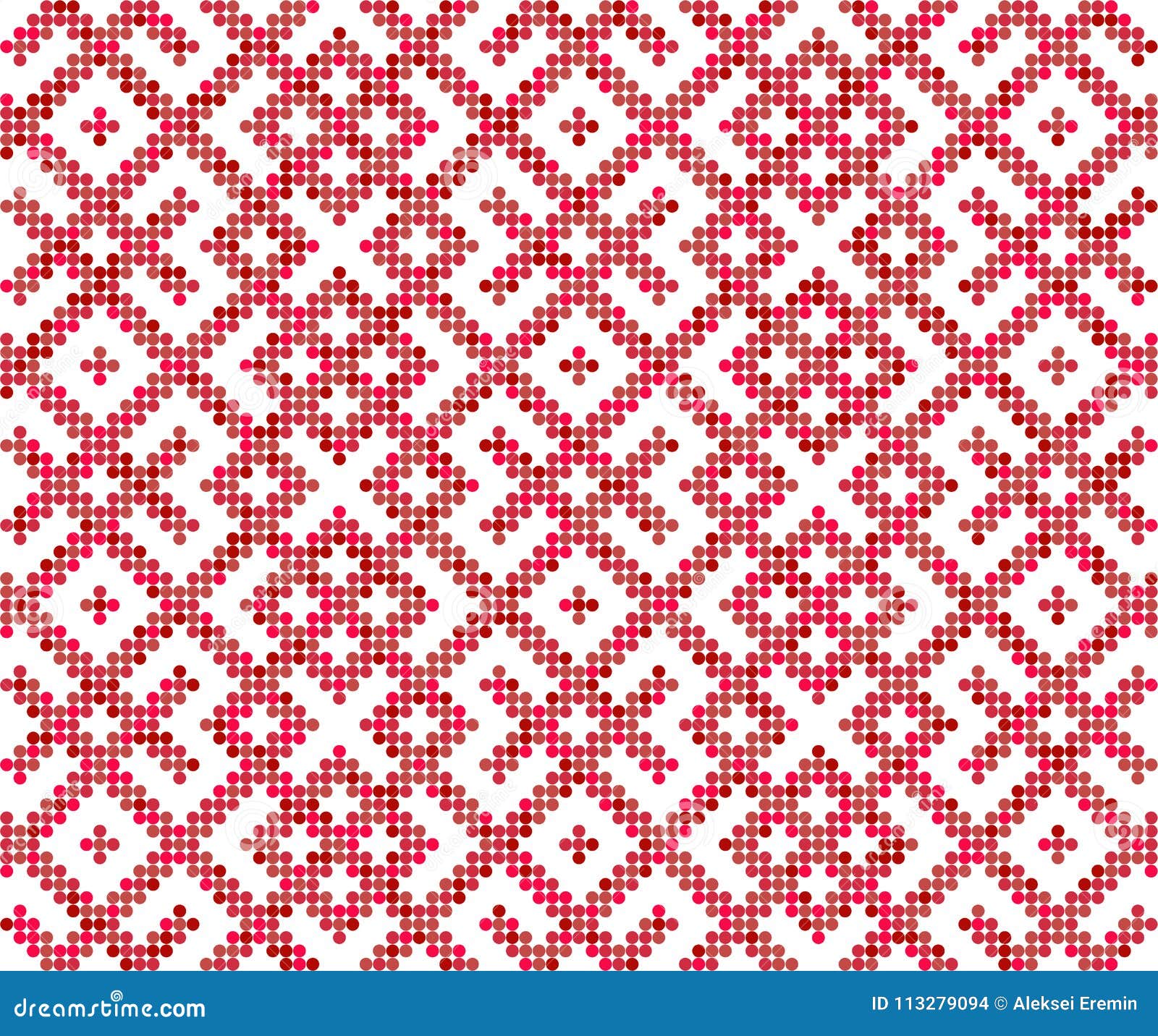 Seamless Traditional Russian and Slavic Ornament.Four-color Palette of ...