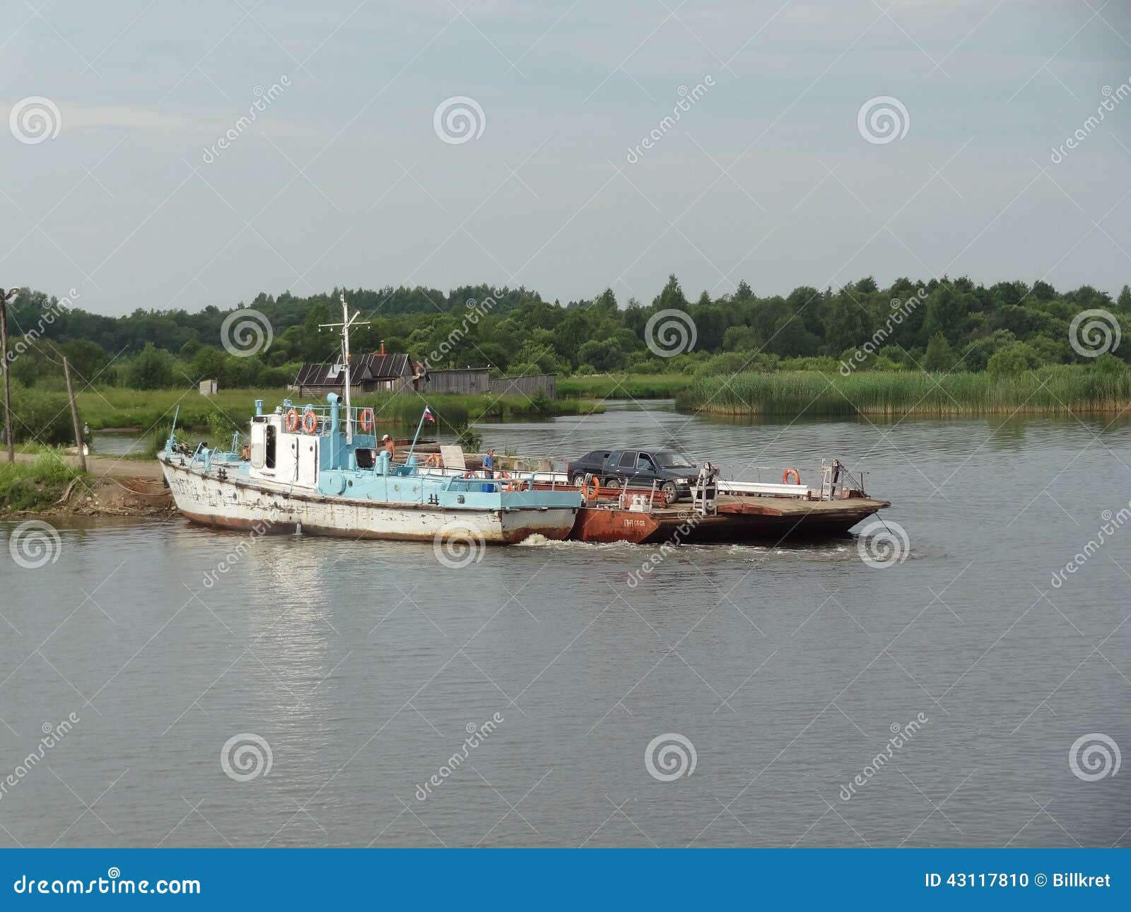 Russian ferry editorial image. Image of river, russia - 43117810