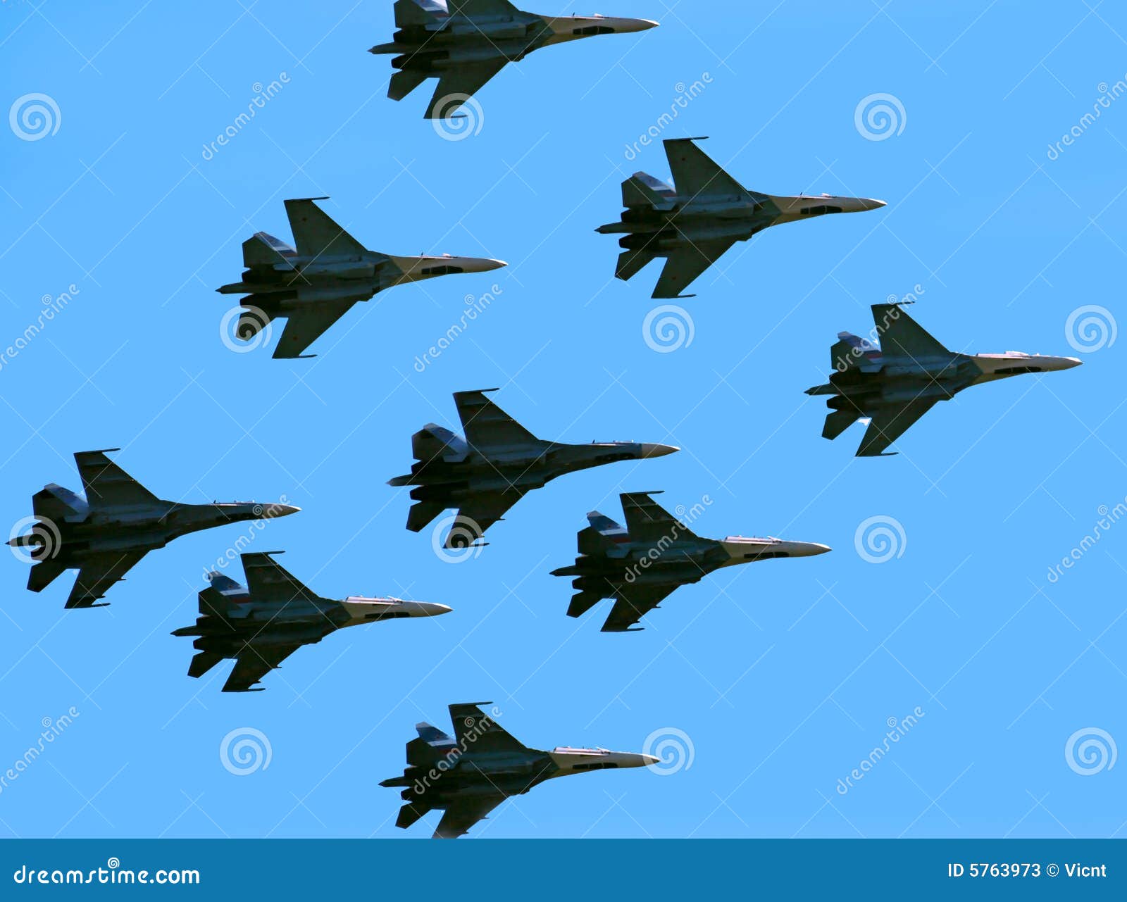 Russian Fighter With Gloomy Sky Background. Stock Photography ...