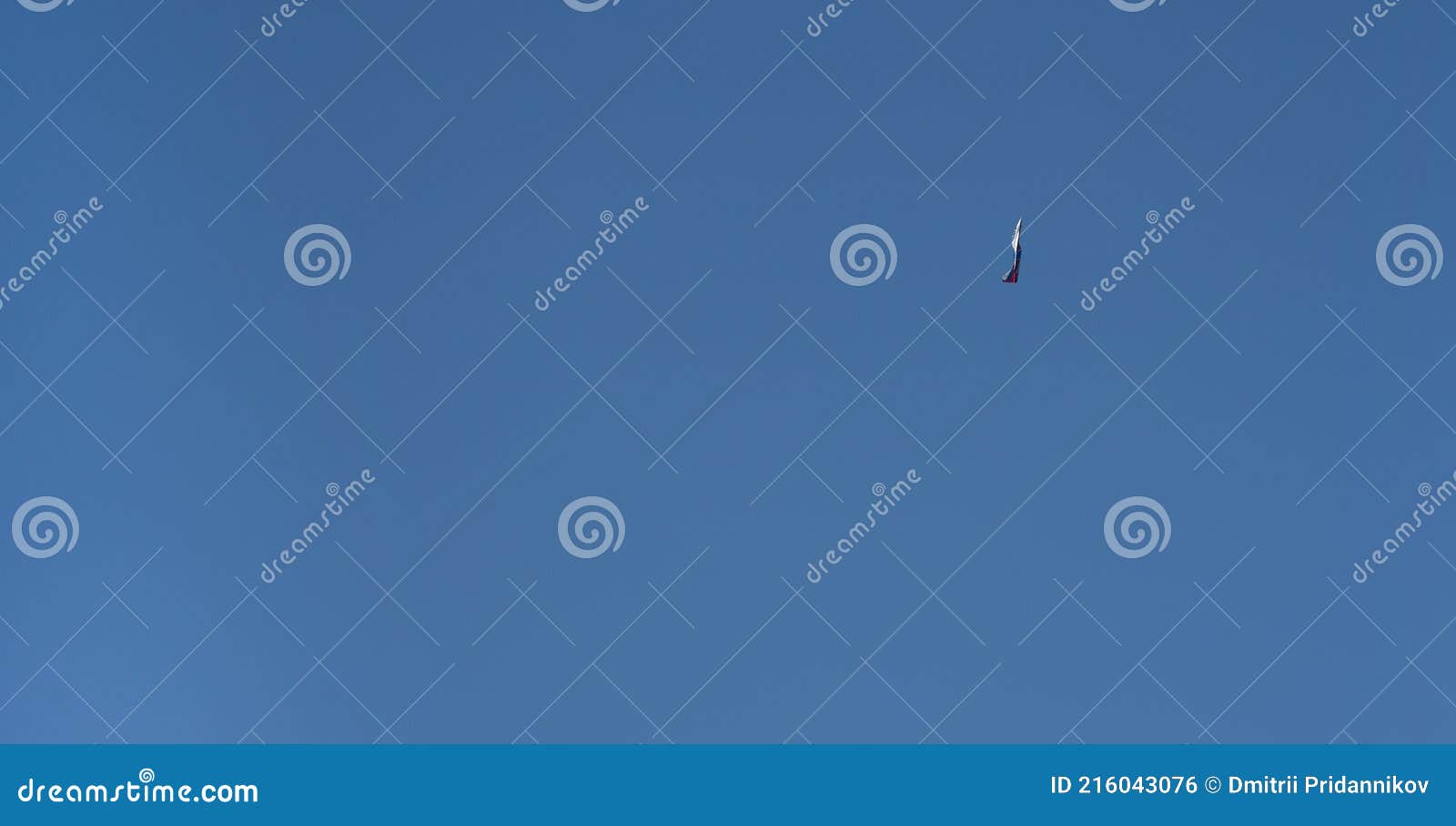 Russian Fighter Plane on a Blue Sky Stock Photo - Image of military ...