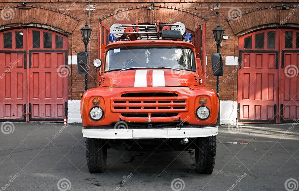 Russian fire engine stock photo. Image of power, road - 20563366