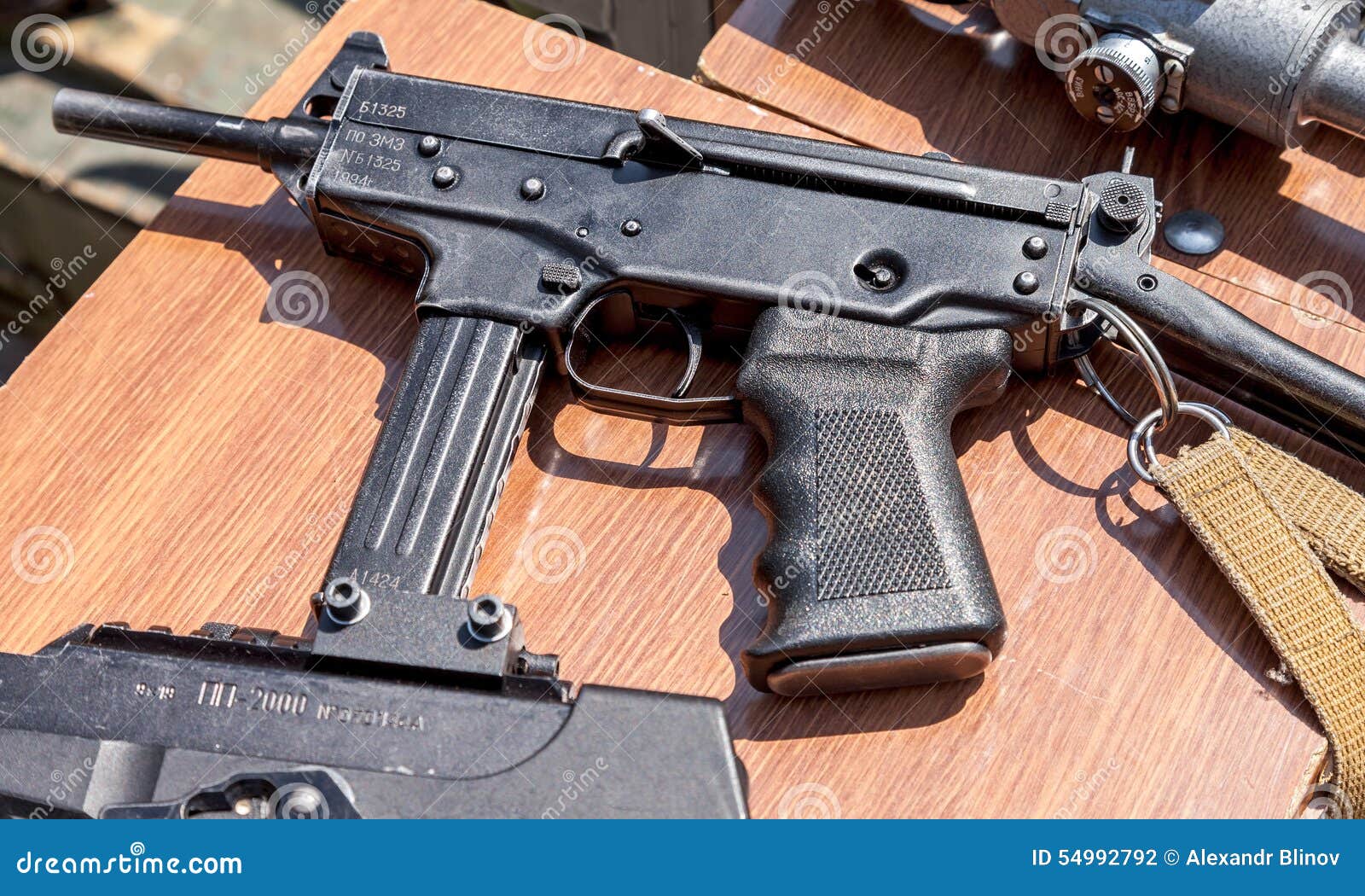 Russian Firearms. Submachine Gun Kedr Editorial Photography - Image of ...