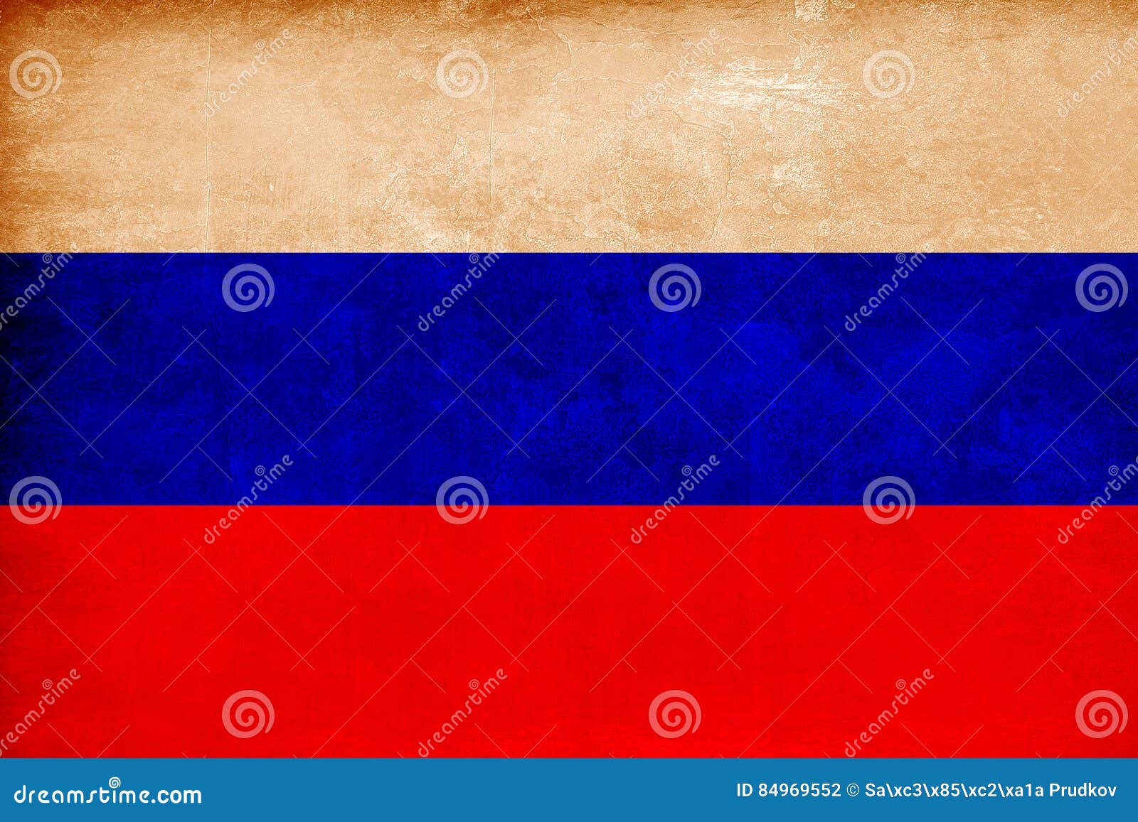 Russian Flag Combined with Grunge Texture Stock Illustration ...