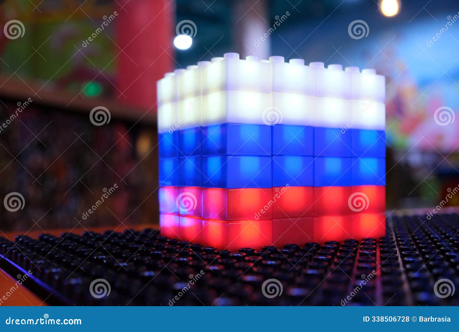Russian Flag in the Form of Cubes Stock Photo - Image of russia, pink ...