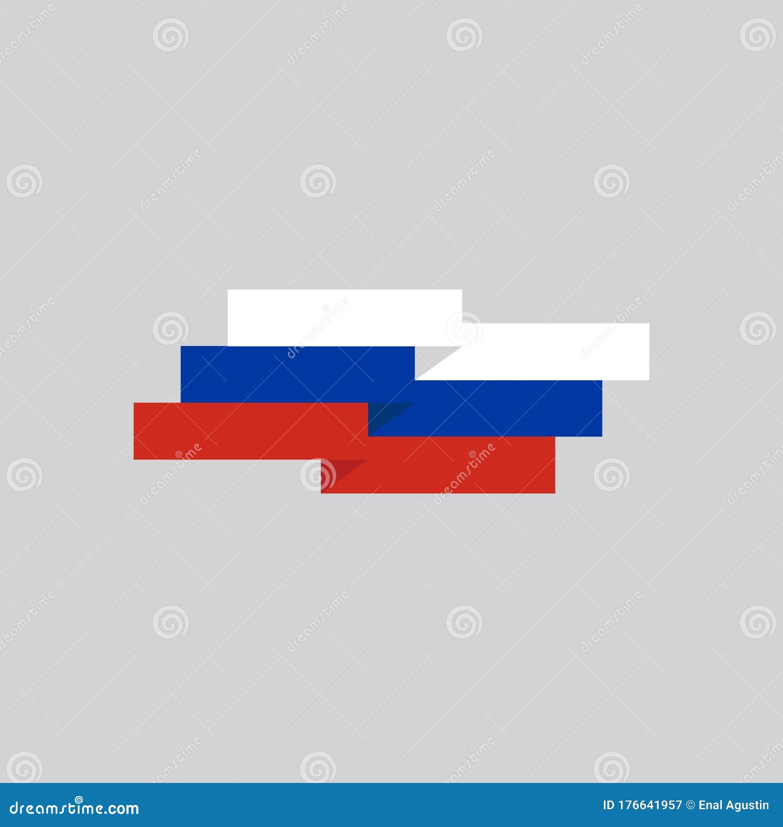 Russian Flag Icon Logo Design Vector Template Stock Vector ...