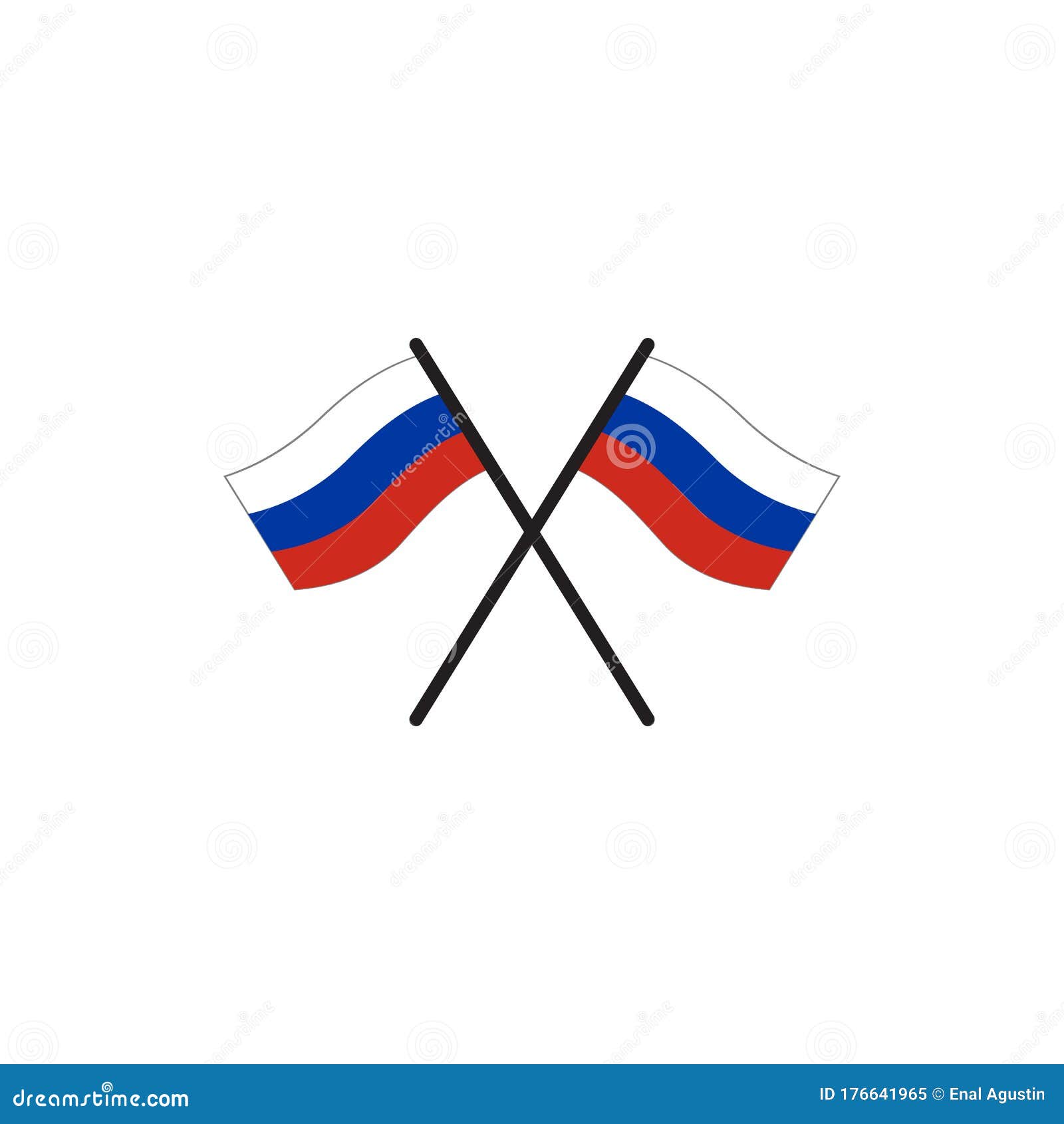 Russian Flag Icon Logo Design Vector Template Stock Vector ...