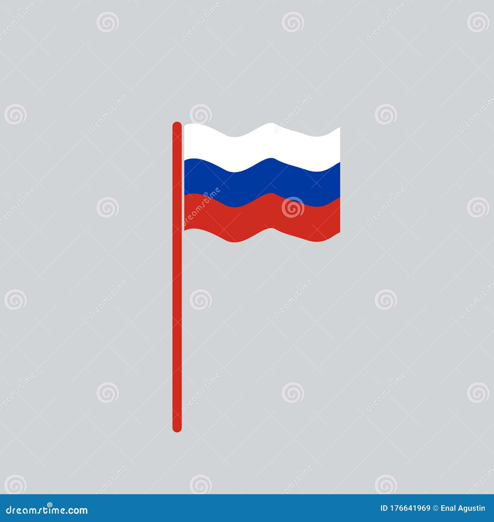 Russian Flag Icon Logo Design Vector Template Stock Vector ...