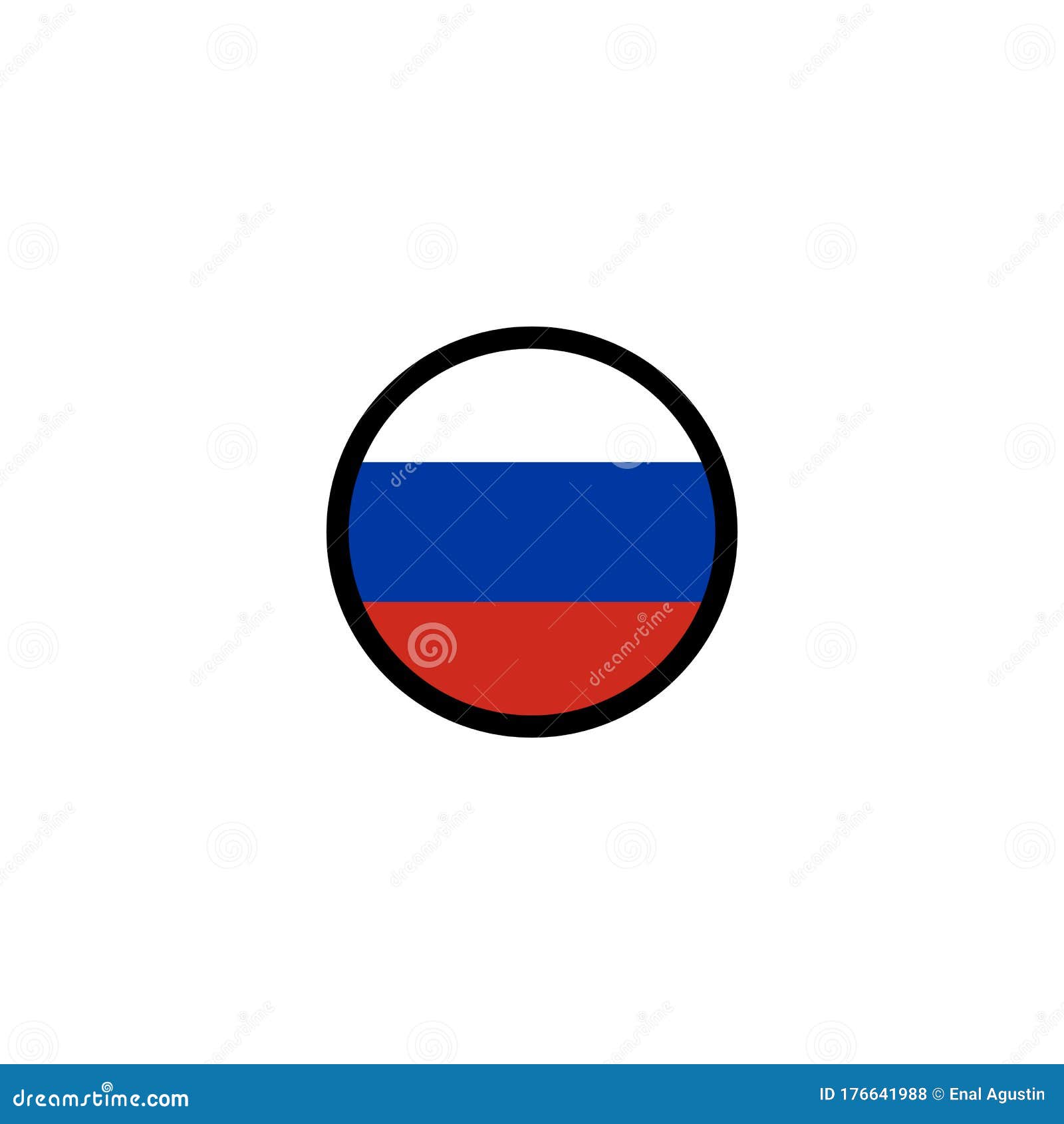 Russian Flag Icon Logo Design Vector Template Stock Vector ...
