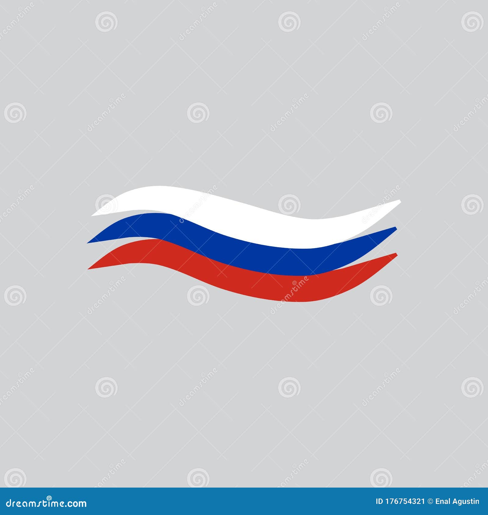 Russian Flag Icon Logo Design Vector Template Stock Illustration ...